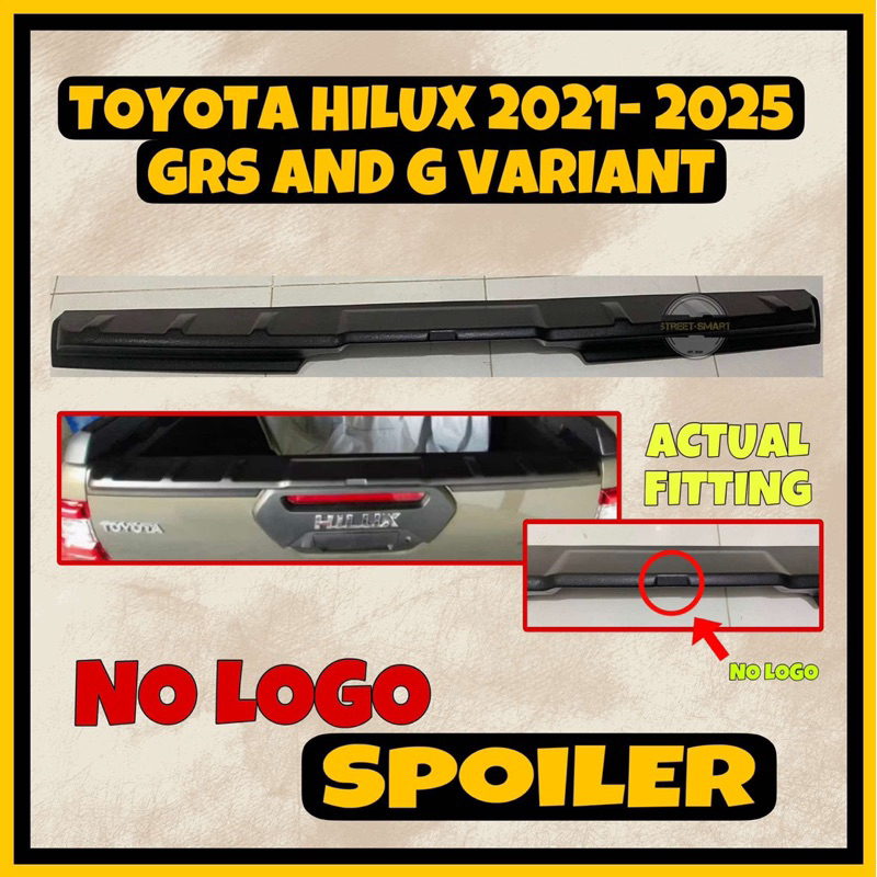 TOYOTA HILUX CONQUEST 2021-2025 SHARK TAIL GATE SPOILER | Shopee ...