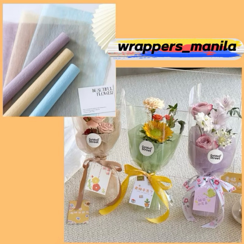 20pcs Cotton Non-woven Wrappers Flower Bouquet Wrapping Materials ...