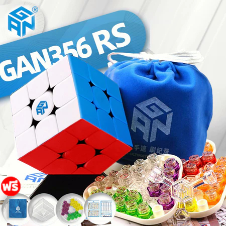 Gan 356 RS 3x3 Magnetic Speed Rubik's Cube Stickerless Gan 356M Magic ...