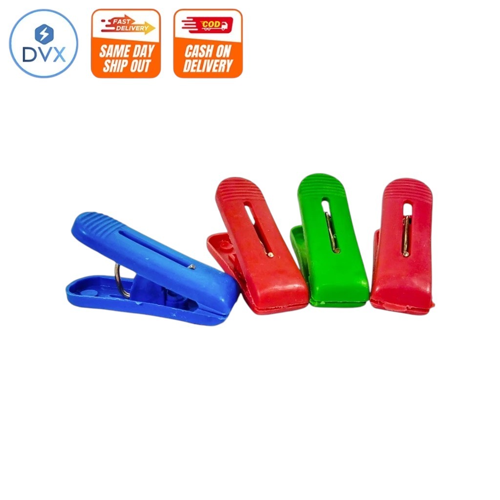COD DVX #7548 4pcs Plastic Clothespin Laundry Clothes Pins Dress Clip ...