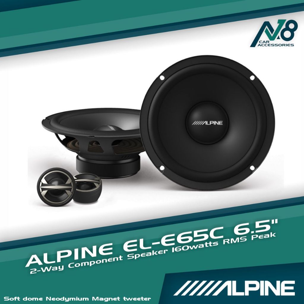 Alpine EL-E65C 6.5” Component Speaker Genuine | Shopee Philippines