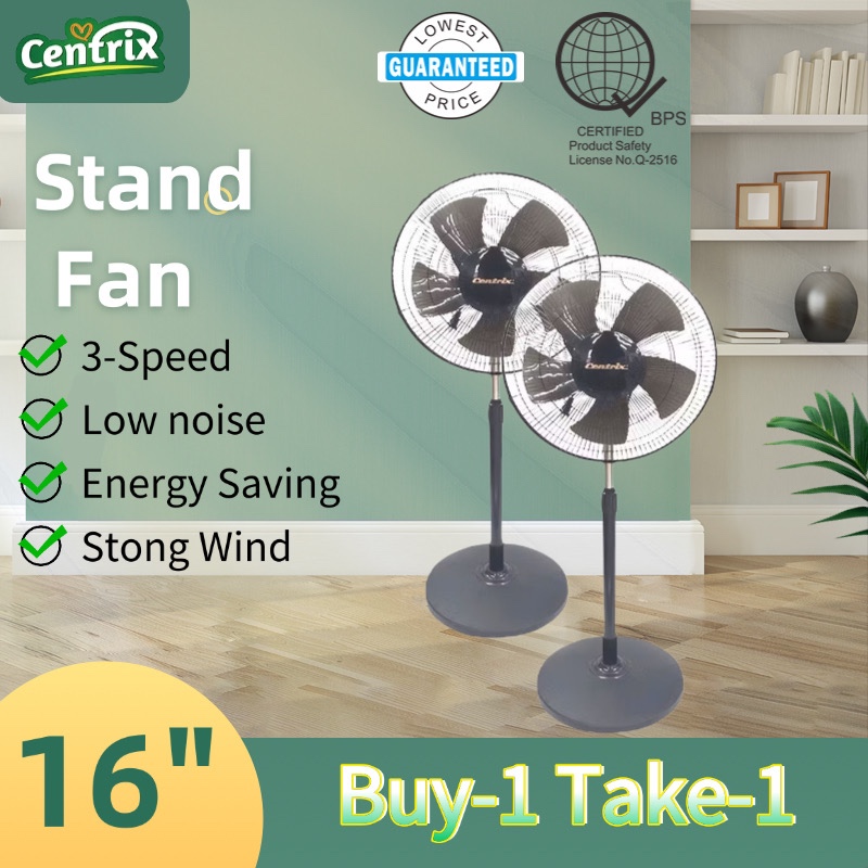Stand Fan Buy-1 Take-1 Electric Fan 16-inches Imported Motor Centrix CX ...