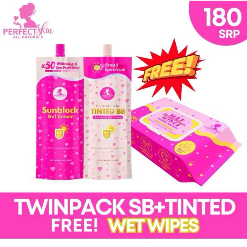 PERFECT SKIN SUNBLOCK WITH FREE WIPES PERFECT SKIN REJUVE SET MELASMA ...