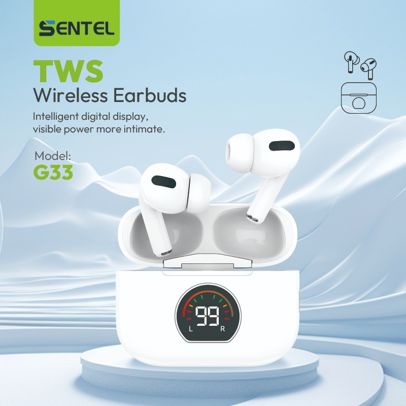 Sentel Wireless Bluetooth Headset AirPADS G33 | Shopee Philippines