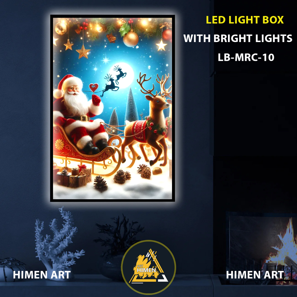 Merry Christmas light box, bright and shiny. Decorative led display 02 ...