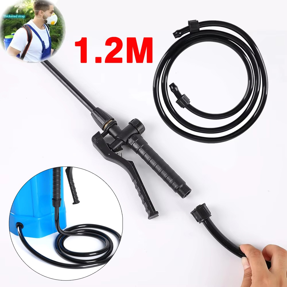 1.2M knapsack sprayer rubber hose (BLACK) for Backpack Sprayer Electric ...