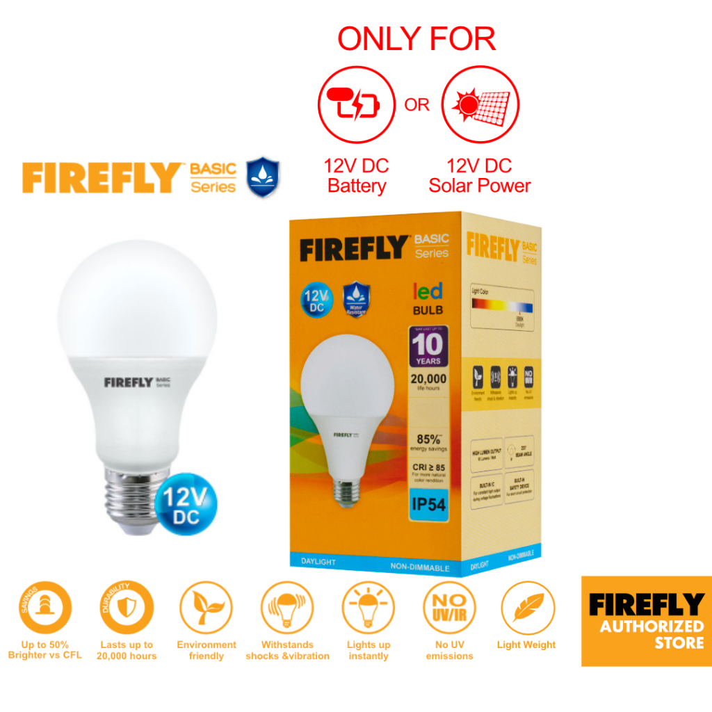 Firefly Basic Series 12V DC LED Light Bulb Lamp | Shopee Philippines