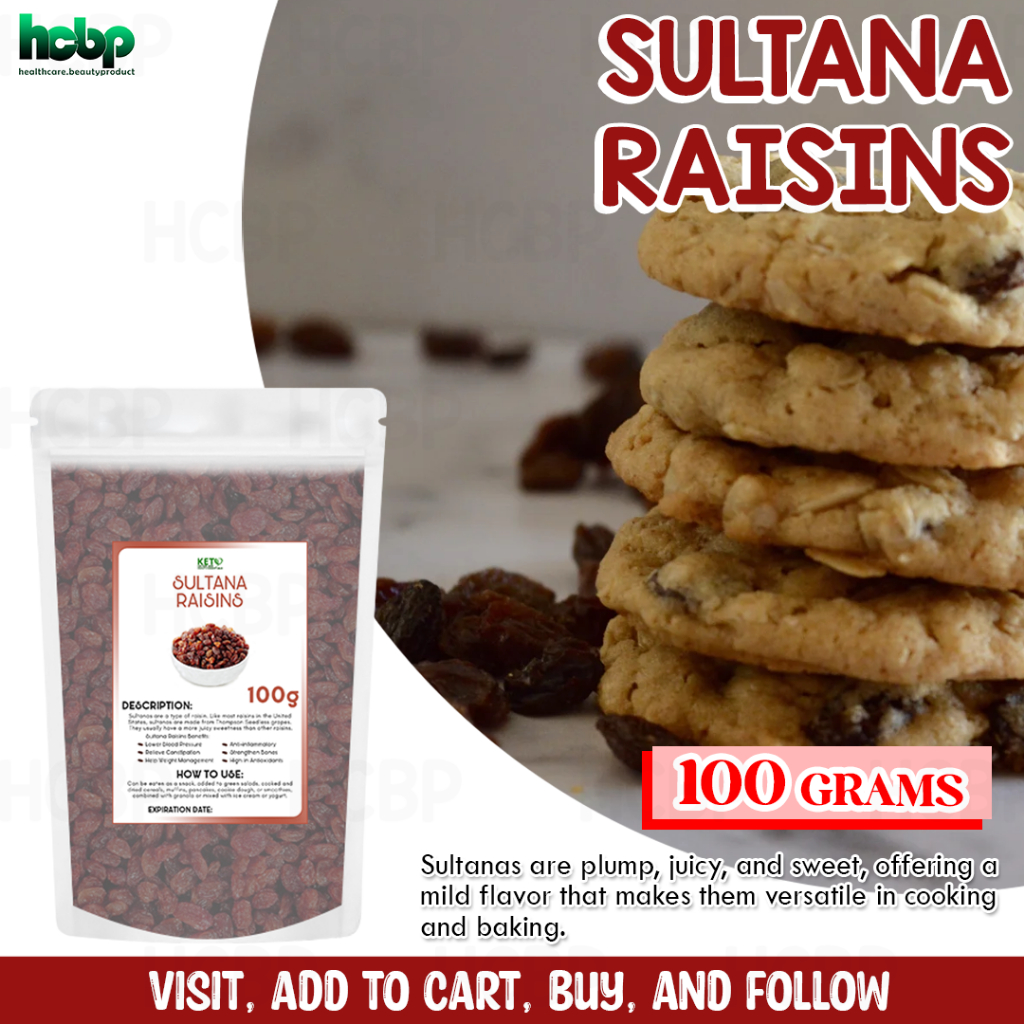 Sultana Raisins 100g | Shopee Philippines