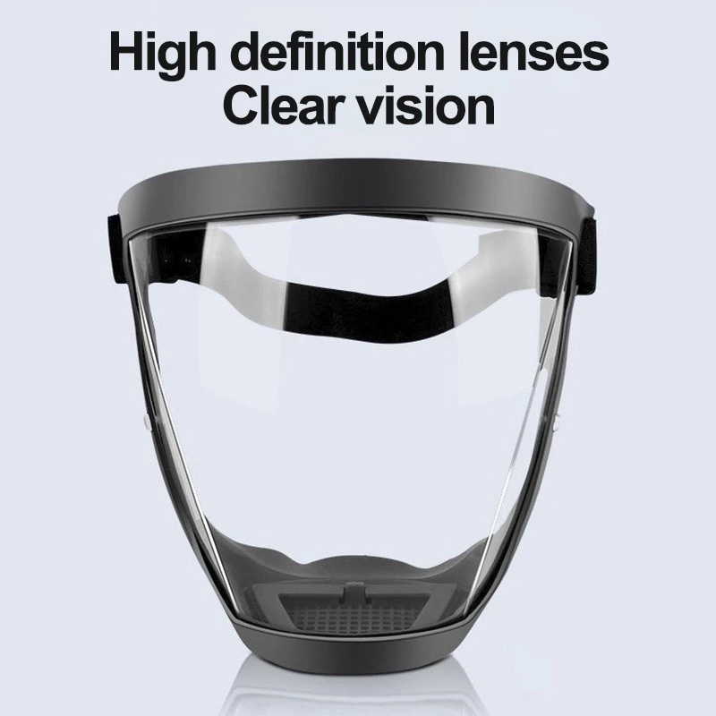 Transparent Full Fcae Mask Face shield Acrylic Anti Fog Dustproof Face Protection Mask | Shopee ...