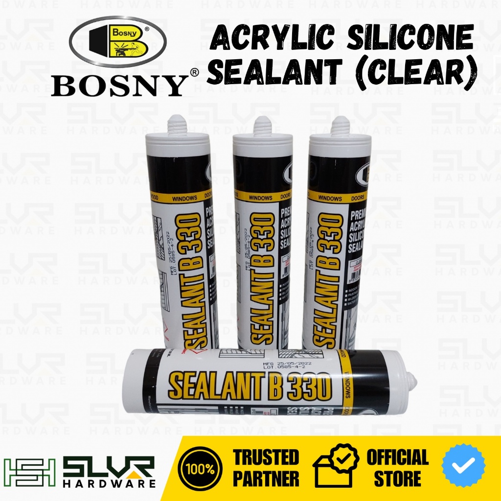 BOSNY Premium Acrylic Sealant B330 (CLEAR) | Shopee Philippines