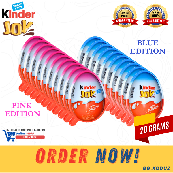 1pc KINDER JOY Chocolate Blue & Pink Edition 20g - Rich with Milk ...