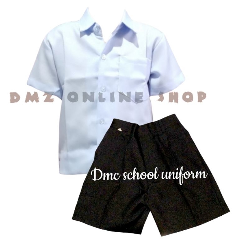 TERNO SCHOOL UNIFORM BLACK SHORT AND POLO | Shopee Philippines