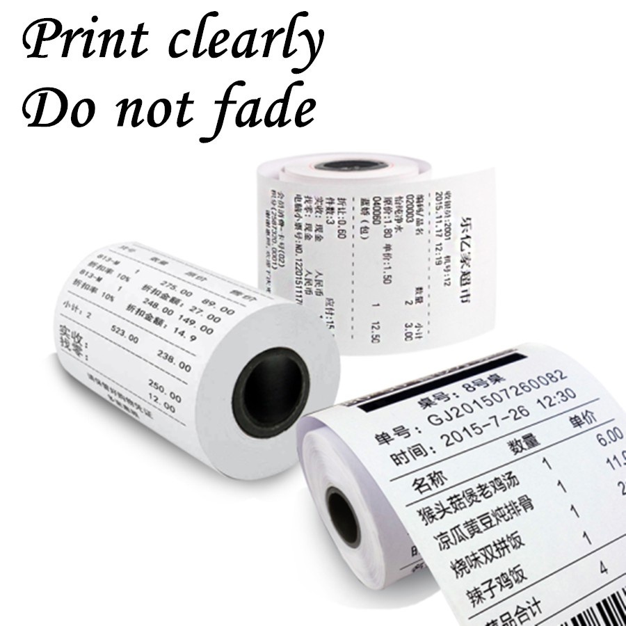 20 roll 57x30mm Handheld Receipt Paper Roll for Mobile POS 58mm Thermal ...