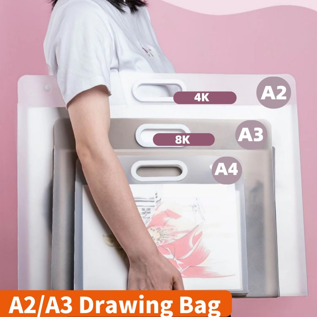 A2/A3 Drawing Bag With Handle Waterproof Sketch PaperFile Bag Artwork ...