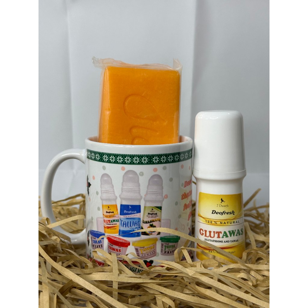 OJ ORANGE PAPAYA SOAP x 7D DEOFRESH GLUTAWAS ROLL ON w/ MUG BUNDLE ...