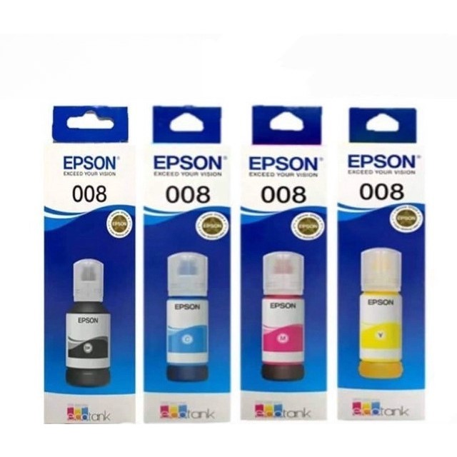Original Epson 008 Ink Black Cyan Magenta Yellow C13T06G - for L15150 ...