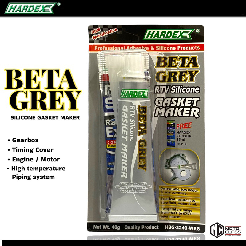 HARDEX SILICONE GASKET MAKER BETA GREY 40G | Shopee Philippines