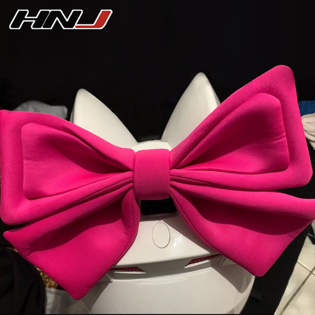Helmet Women Double-layer Cute Ribbon bow for motorcycle helmet ...
