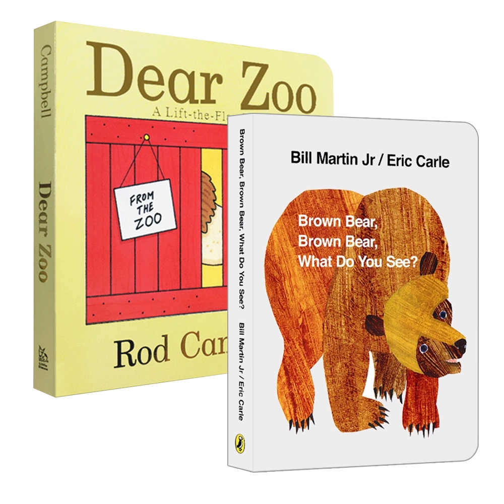 Dear Zoo & Brown Bear What Do You See?Children's Picture Board Book ...