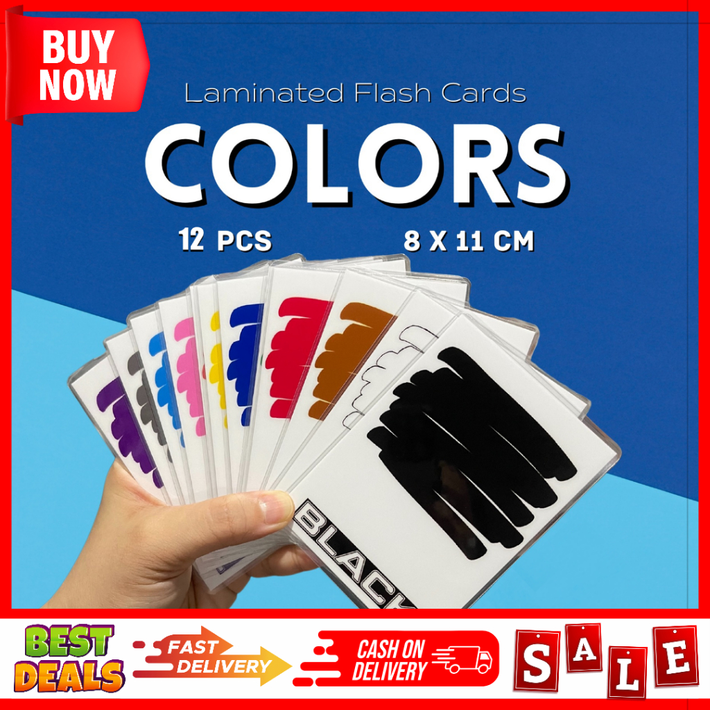 Colors Flash Card Laminated 8x11cm | Shopee Philippines