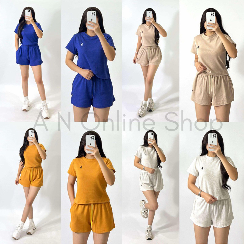 Terno Short Waffle Freesize (Xs-large) | Shopee Philippines