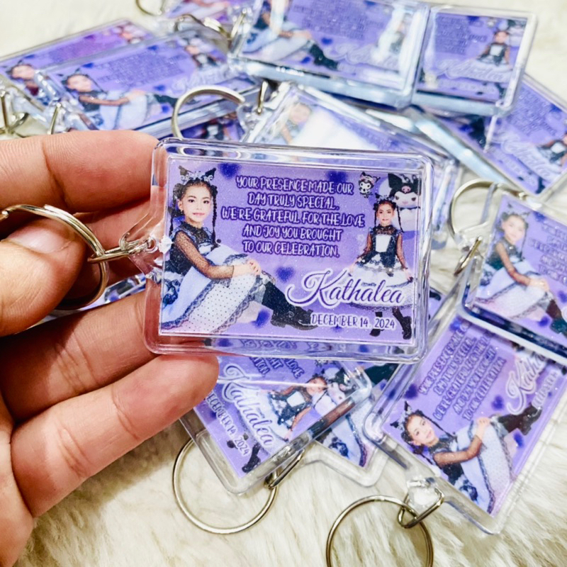 Personalized Acrylic Keychain Souvenir for Baptism/Christening/Birthday ...