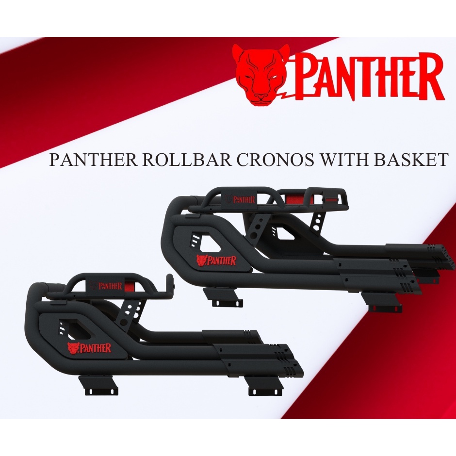 Panther Roll Bar - Cronos Series With Basket - for HILUX RAPTOR RANGER ...