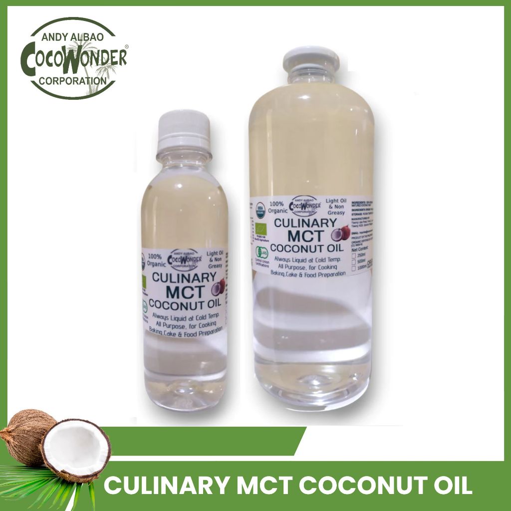 MCT COCONUT OIL - MCT CULINARY COOKING OIL - COCOWONDER - 100% ORGANIC ...