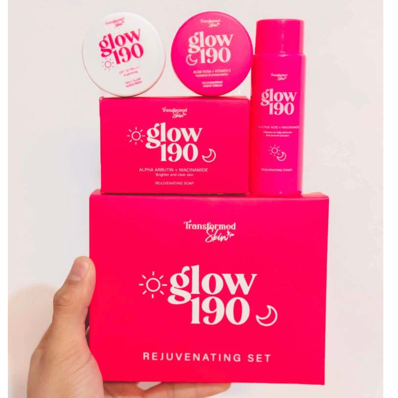 Honestglow Glow 190 Rejuvenating Set MILD All Skin Type | Shopee ...
