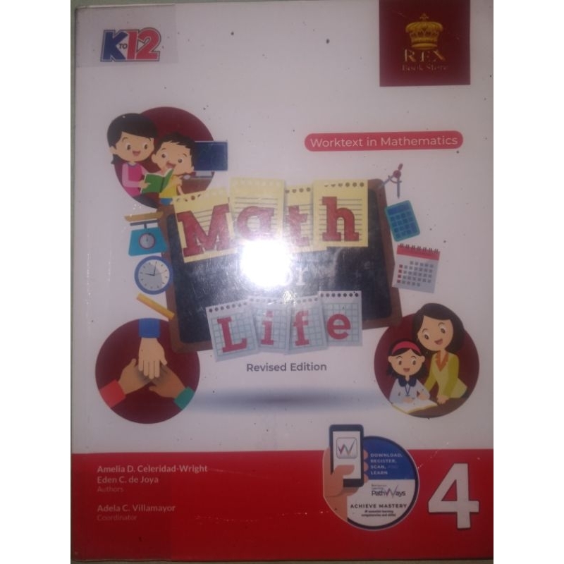 Math for Life Grade 4 K-12 Worktext in Mathematics [Second Hand] Reference Only | Shopee Philippines