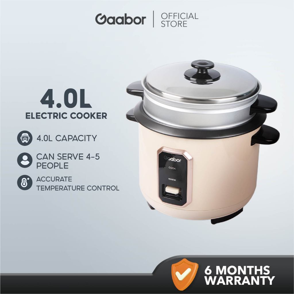 Gaabor Rice Cooker Accurate Temperature Control Equipped With Steamer ...