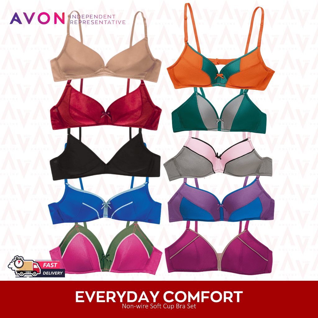 Avon Mae Nonwire Everyday Comfort Soft Cup Bra ( Aya,Ica,Kas,Kat,Jaz ...