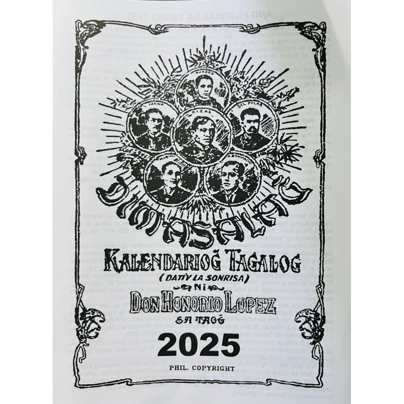 DON HONORIO LOPEZ KALENDARYONG TAGALOG 2025 | Shopee Philippines
