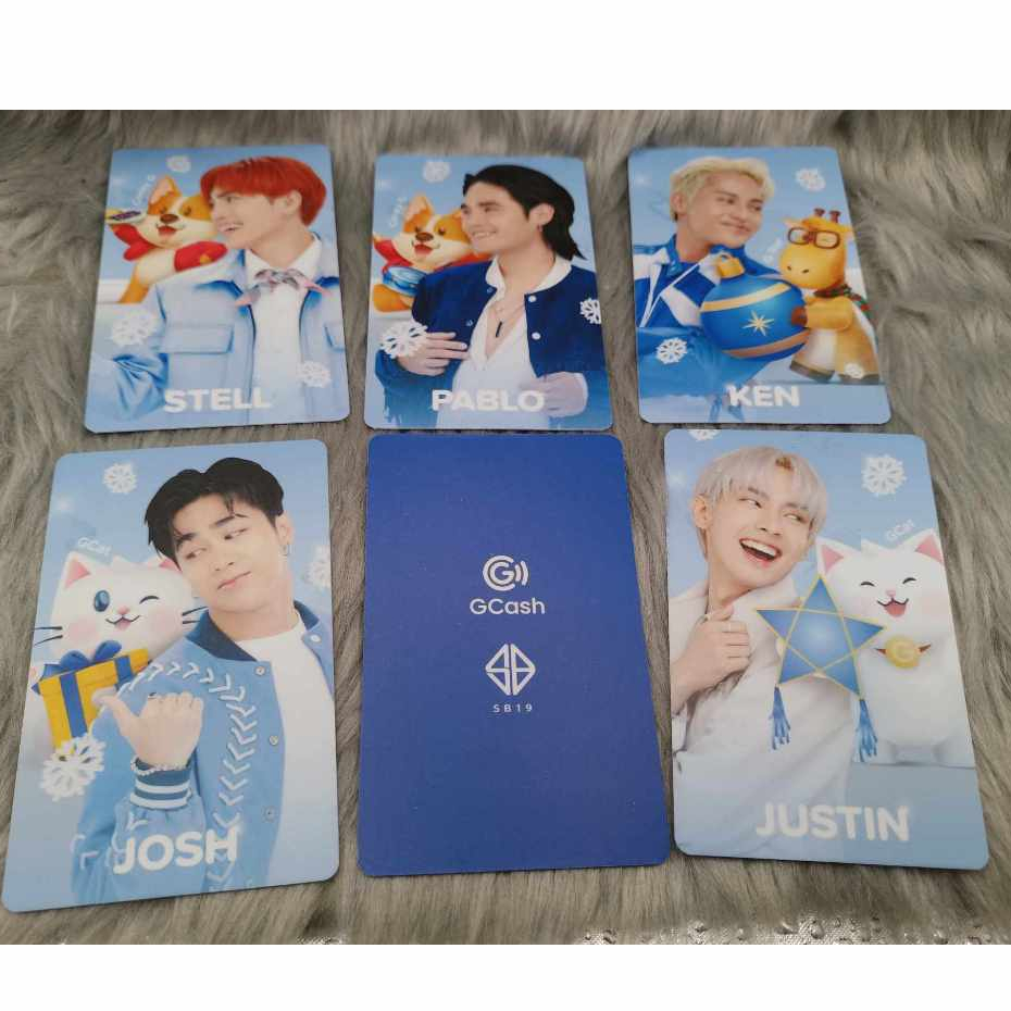 SB19 X GCASH UNOFFICIAL PHOTOCARDS / Back to back with matte photo top ...
