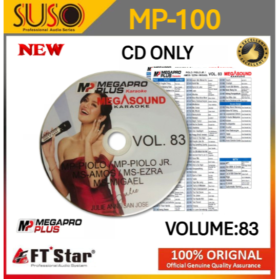 Megapro Plus Updated CD for MP-100 Piolo,MP-100JR,MS-AMOS,MS-EZRA & MS-MIGAEL vol. 83 (Original ...