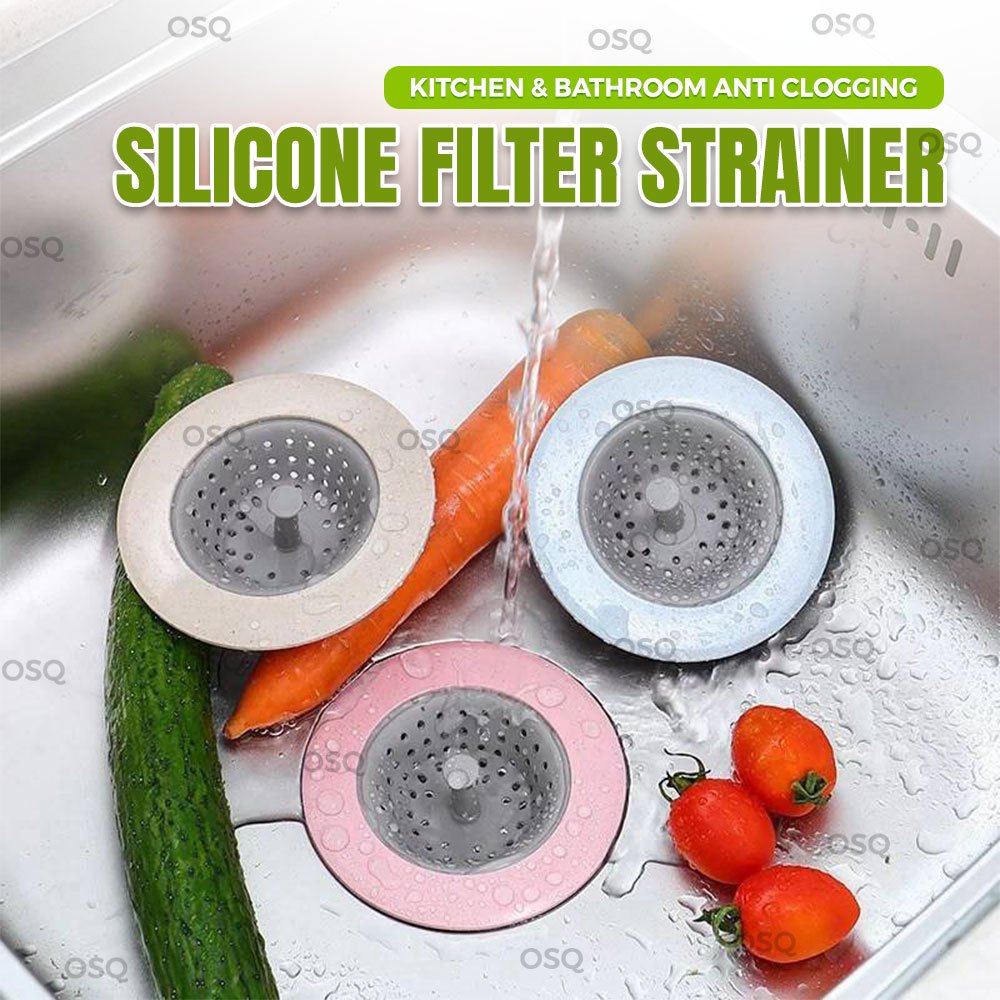 OSQ Silicone Anti Clogging Filter Strainer For Kitchen Drainer ...