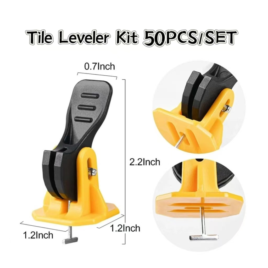 Tile Leveler Adjuster 50 Pcs Kit Positioning Artifacts Leveler Locator Spacers Cons For Wall