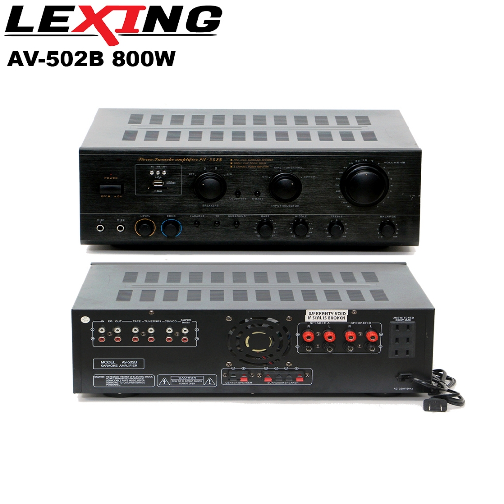 LEXING AV-502B high power AMPLIFIER (800W )with bluetooth and radio ...