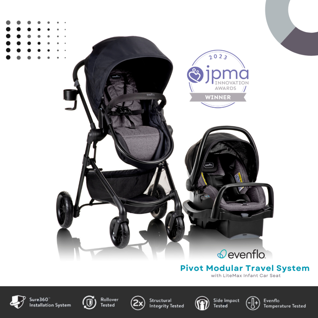 Evenflo Pivot Modular Travel System with LiteMax Carrier | Shopee ...