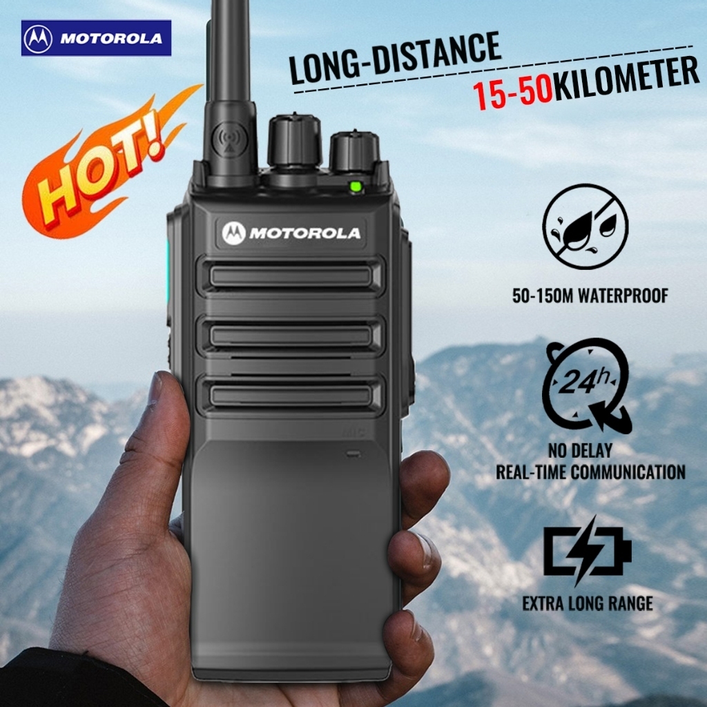 Motorola Walkie Talkie Original Two Way Radio Walkie Talkie Long Range ...