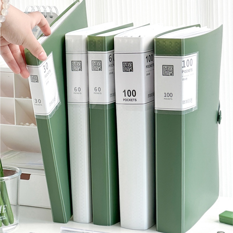 Clear Book Long Portfolio Clear Folder File Organizer Presentation Book ...