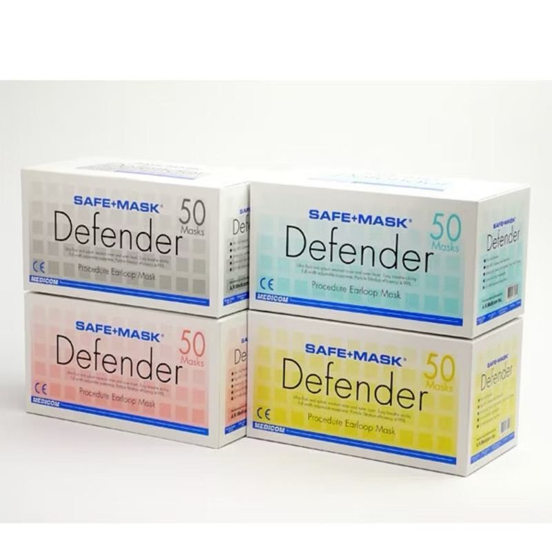 Medicom Defender Face Mask 3ply(50pcs/box) | Shopee Philippines