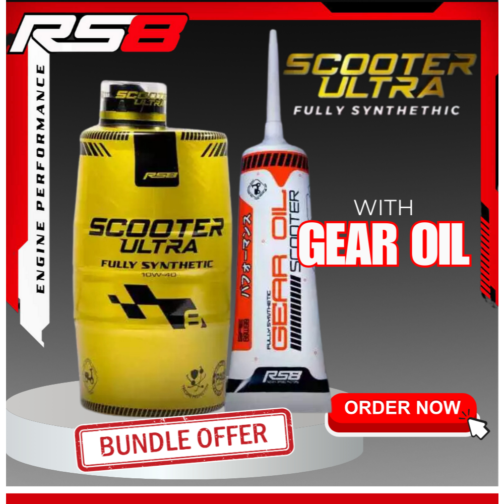 RS8 SCOOTER ULTRA WITH GEAR OIL SCOOTER 1LITER | Shopee Philippines
