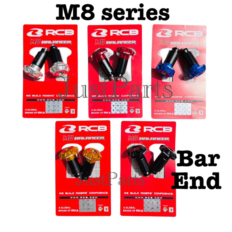 RCB HANDLE BAR END M8 ALLOY UNIVERSAL | Shopee Philippines