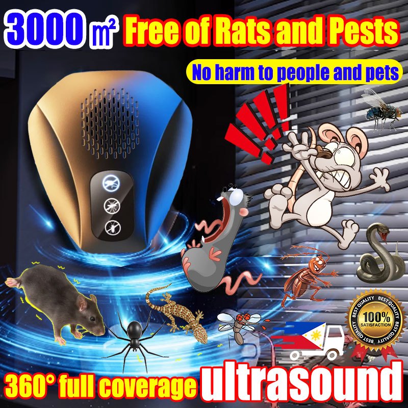 Ultrasonic Pest Repeller Rat repellent Sound Waves to Repel Rats and ...