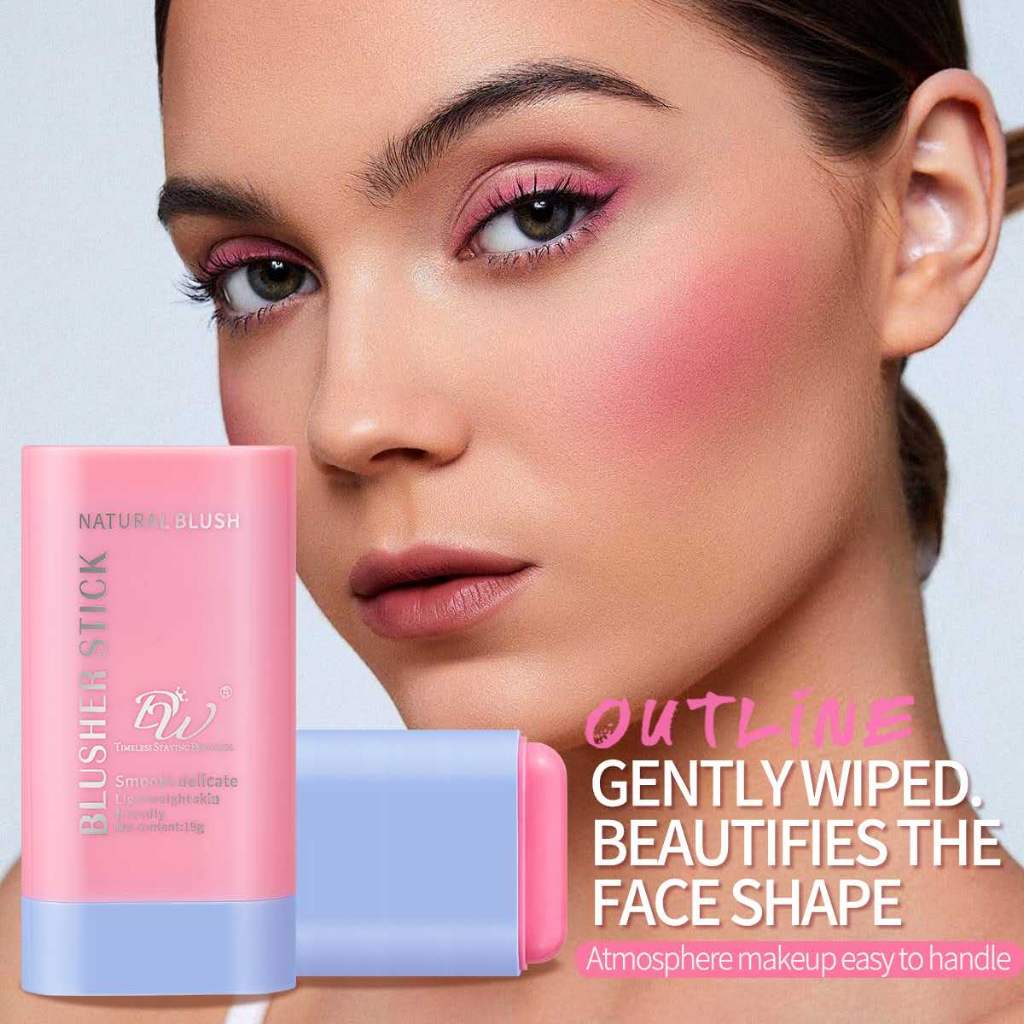DW Blush Stick Natural Waterproof Lightweight Blusher Lip Gloss ...