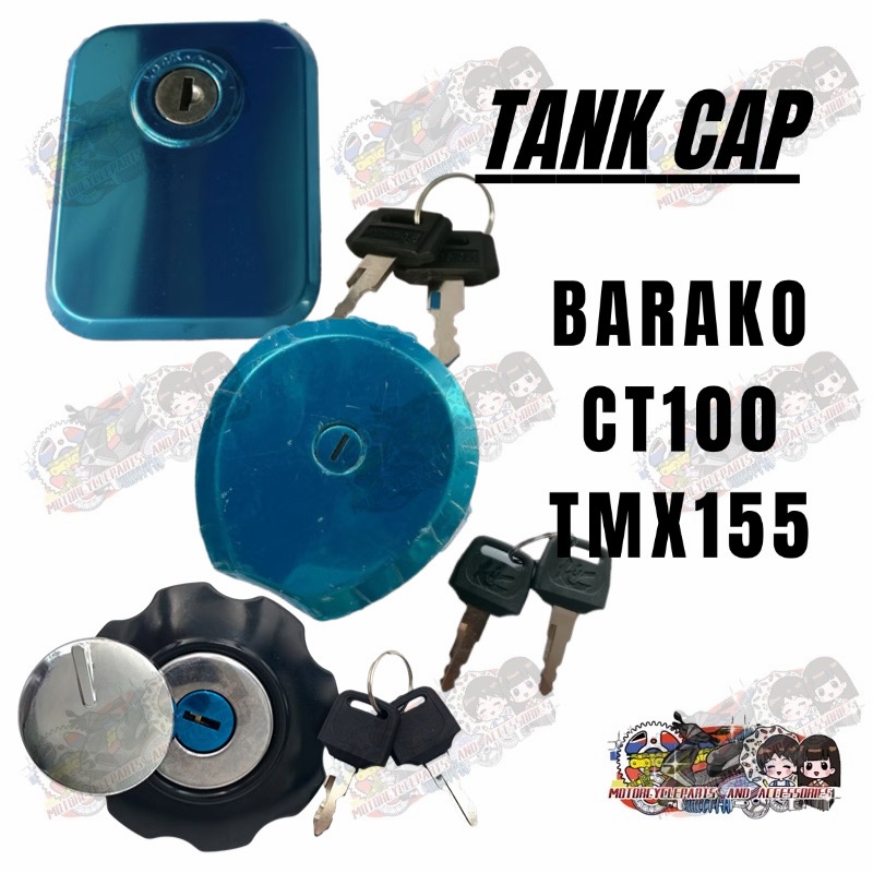 LJ Motorcycle Fuel Gas Tank Cap Cover CT100 / BARAKO / TMX155 | Shopee ...