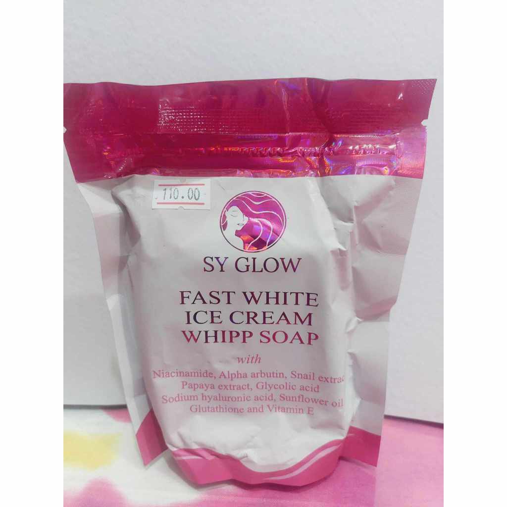 SY Glow Fast White Ice Cream Whipped Soap 125g | Shopee Philippines