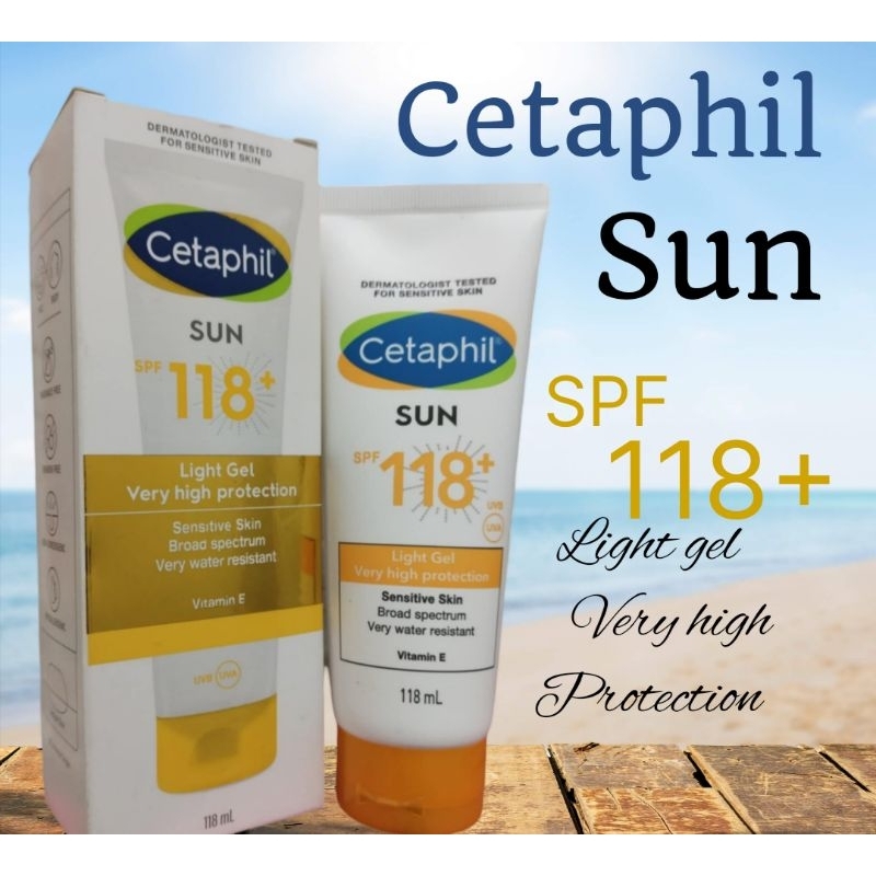 Cetaphil sun SPF 118+Light Gel very high protection | Shopee Philippines