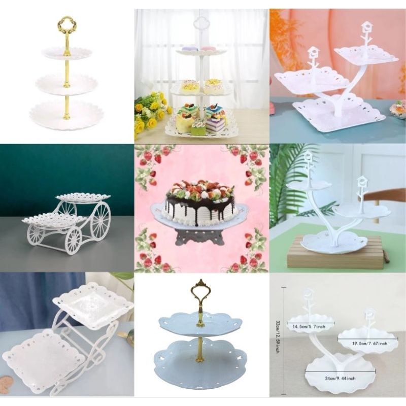 2/3 Layer Fruit Dessert Display Stand Birthday Party Dessert Fruit ...